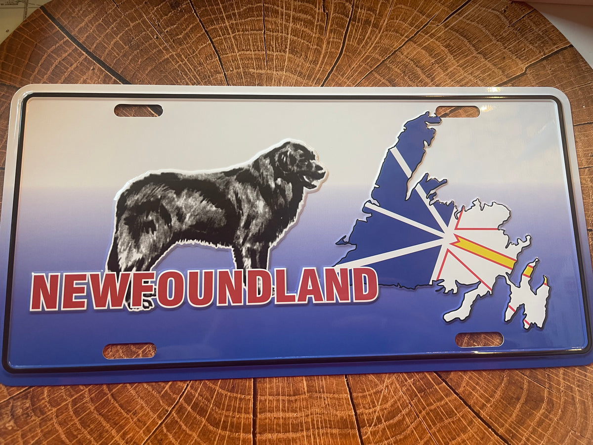 Newfoundland Dog License Plate – Skipper Joe's Souvenirs